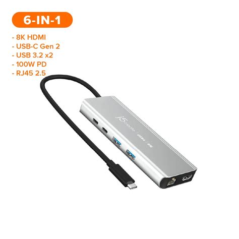 J Create USB In K HDMI Multi Port Hub JCD Thunder Match
