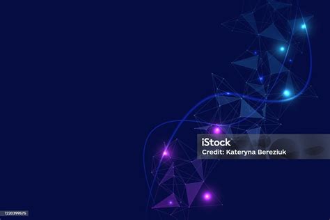 과학 네트워크 패턴 연결 선과 점 기술 육각 구조 또는 분자 연결 요소 가상현실에 대한 스톡 벡터 아트 및 기타 이미지 가상현실 가상현실 시뮬레이터 개념 Istock