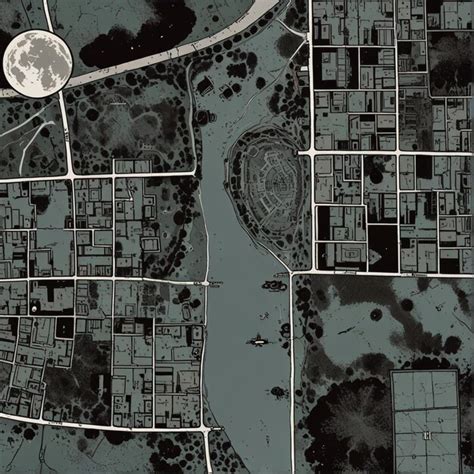 Map Style Layout Satellite Vertical Top Premium Ai Generated Image