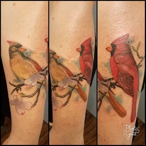 Female Cardinal Tattoo