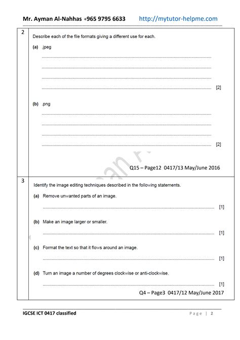 Solution Exam Preparation For Cambridge Igcse Ict 0417 Ol Classified Chapter 11 File Management