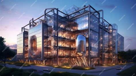 Premium Ai Image Generative Ai Hightech Efficiency Building