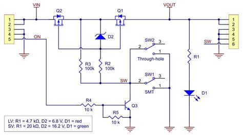Mini MOSFET Slide Switch With Reverse Voltage Protection LV Opencircuit