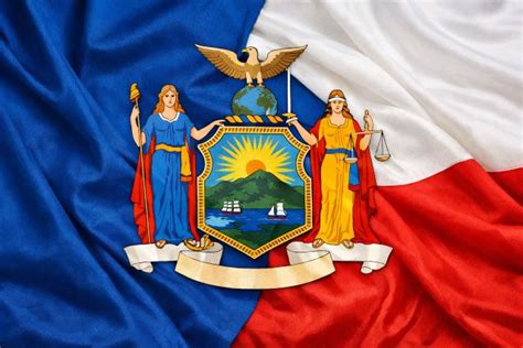 New York Flag Colors And Coat Of Arms Simple Guide