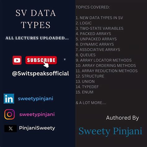 Sv Data Types Now Available Switispeaksofficial Careerdevelopment Education Programming