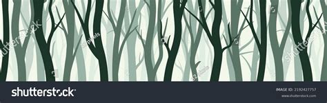 Wild Forest Various Coniferous Deciduous Trees Stock Vector Royalty Free 2192427757 Shutterstock