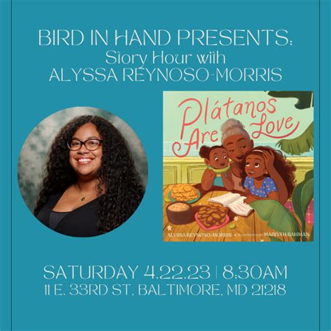 Storytime At Bird In Hand With Alyssa Reynoso Morris Visit Baltimore
