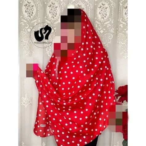 خرید و قیمت شال خال خالی قرمز از غرفه چرم معصوم باسلام