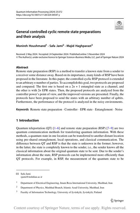 General Controlled Cyclic Remote State Preparations And Their Analysis