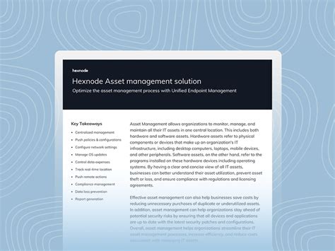 Hexnode Unified Endpoint Management
