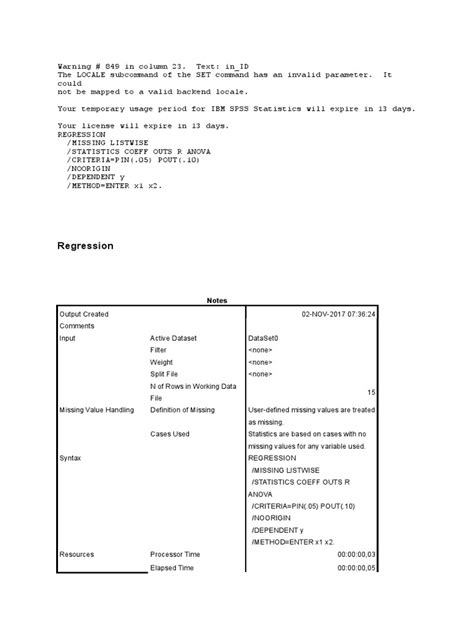 Spss Pdf Errors And Residuals Regression Analysis