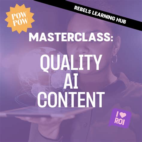 How To Create Quality Ai Content Masterclass With Sarah Spence