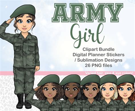 Military Girl Poster