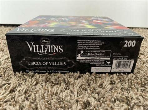 Disney Villains Puzzle 200 Pieces Circle Of Villains 3d 3243136701