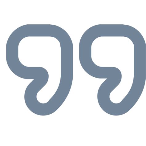 Quotation Mark Generic Grey Icon