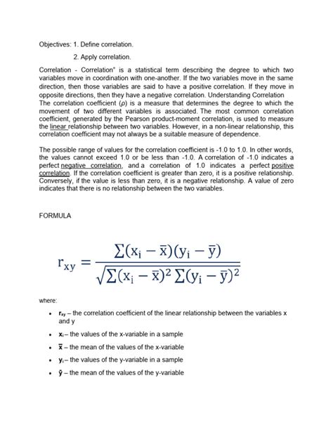 Correlation Download Free Pdf Statistical Analysis Teaching Mathematics