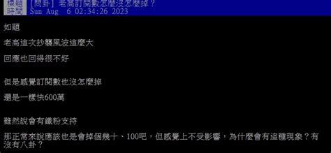 老高陷抄襲「訂閱數卻沒掉」？他揭關鍵2原因掀網論戰：價值觀崩壞｜四季線上4gtv