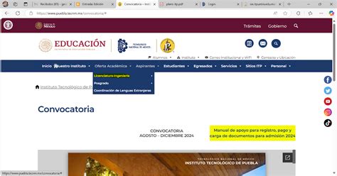 Tecnm Puebla Plan De Estudio Reticula