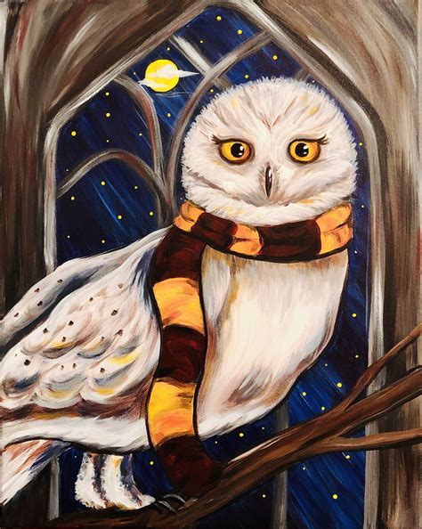 Hedwig Harry Potter Painting Harry Potter Canvas Painting Harry