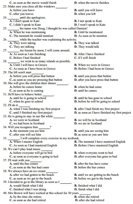 Module 18 CÁc LoẠi MỆnh ĐỀ Types Of Clauses Interactive Worksheet Topworksheets