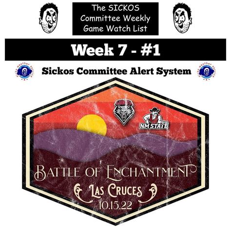 The Sickos Committee Game Watch List Rankings Week 7 Top 16 Games We