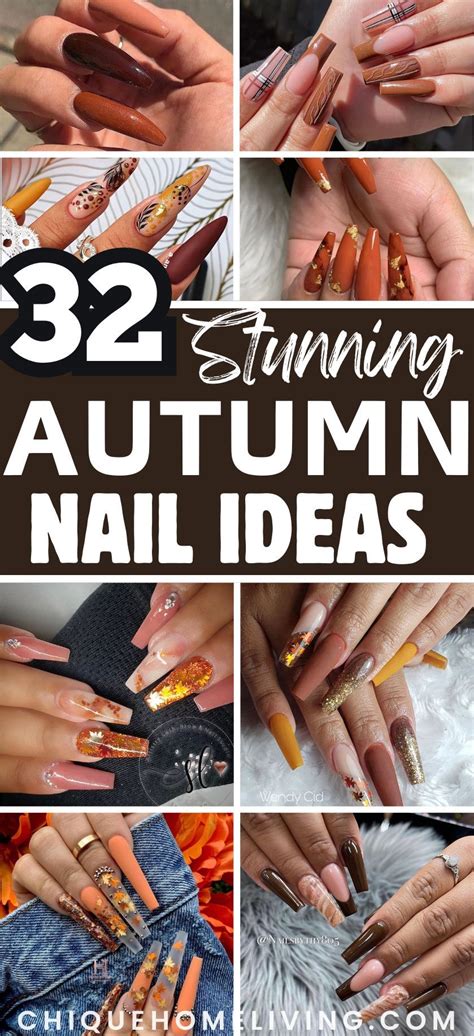 32 Elegant Fall Nail Ideas To Try Right Now Nail Designs Fall Nail