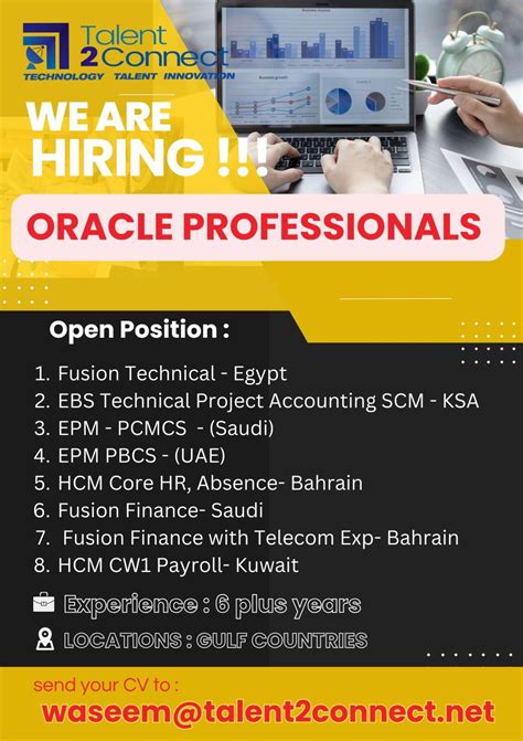 Oracle Jobopportunity Hiring Gulfcountries Cvsubmission Mohammed