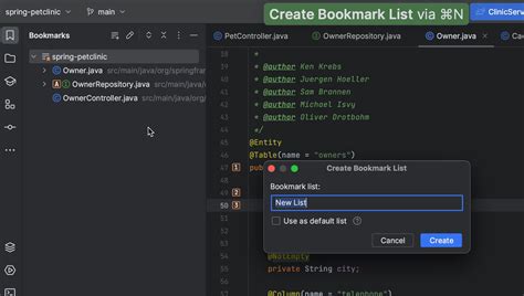 Navigate To Bookmarks Jetbrains Guide