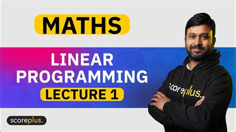 Linear Programming Lecture 1 Youtube
