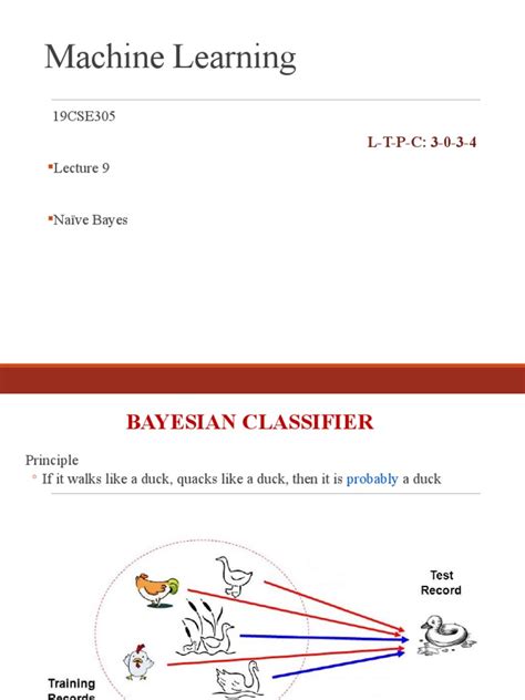 Ml L9 Naive Bayes Pdf Statistical Classification Dependent And