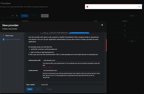 Forward Auth Domain Level Throws Error When Cookie Domain Is