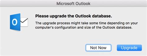 How To Fix Outlook Can T Upgrade Your Database Errors When Launching Microsoft Outlook On Mac
