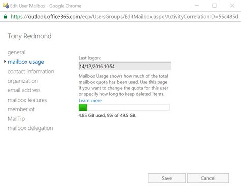 Office Mailbox Quotas Swelling To GB Petri IT Knowledgebase