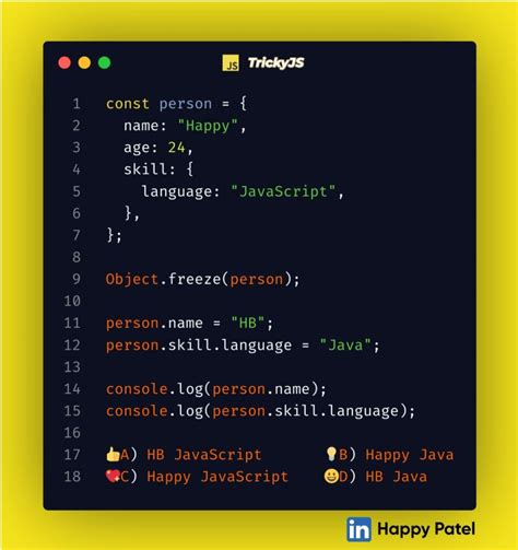 Happy Patel On Linkedin Trickyjs Javascript Community Interview