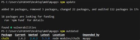 How To Uninstall And Update Any Dependencies Through Npm Geeksforgeeks