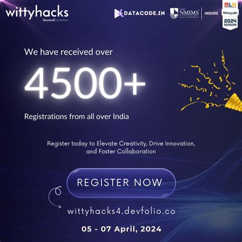 on linkedin wittyhacks datacode hackathon hack