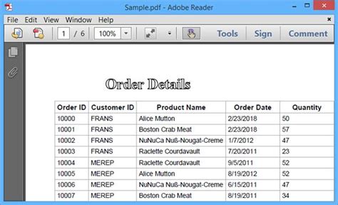 Exporttopdf In Sfdatagrid Syncfusion