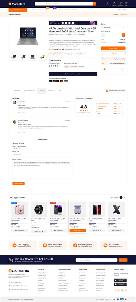 Marketpro Ecommerce Multivendor Next Js Template Multipurpose By