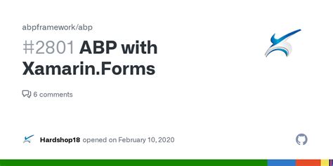 Abp With Xamarinforms · Issue 2801 · Abpframeworkabp · Github