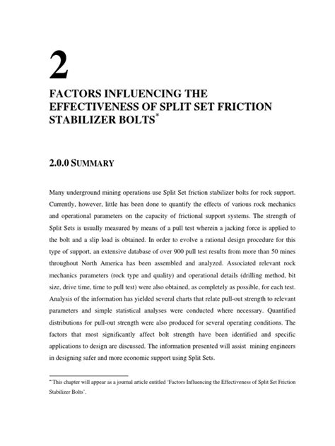 Split Set Thesis Pdf Screw Data Analysis