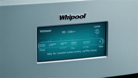 Troubleshoot Whirlpool Washer 5d Code Error Machine Answered