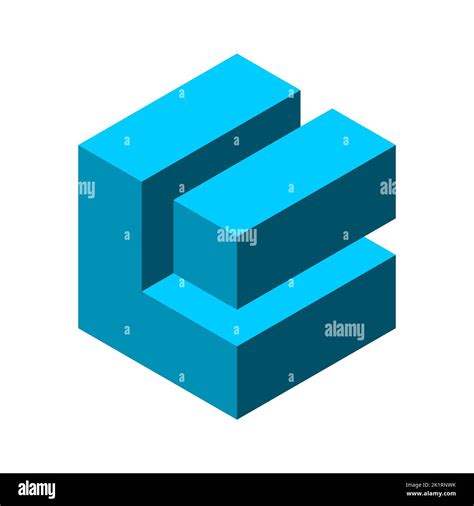 Modern Blue 3d Cube Letter L And I Box Shape Logo Template Isometric Geometric Shape Business