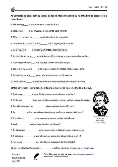 Verbos Irregulares Ensinar Português