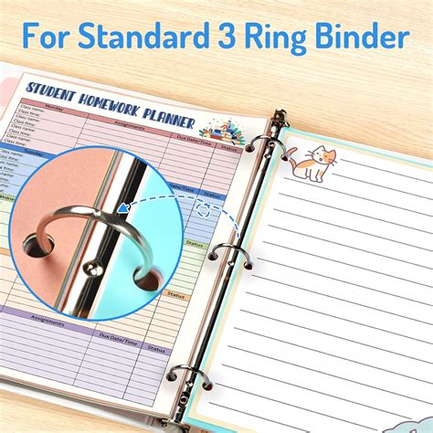 Forvencer 16pcs2set Binder Dividers With Tabs Big 8 Tabs Writeanderase