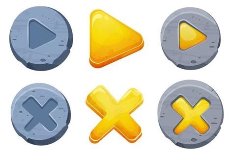 Game Ui Button Vector Art Icons And Graphics For Free Download