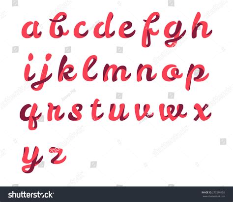 Ribbon Script Font Stock Vector Royalty Free 273216155 Shutterstock
