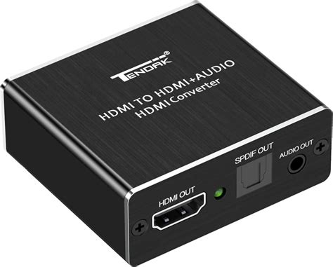 4k X 2k Hdmi Audio Extractor Tendak Hdmi To Hdmi And Optical Toslink