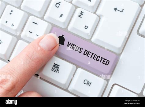Inspiration Showing Sign Virus Detecteda Computer Program Used To