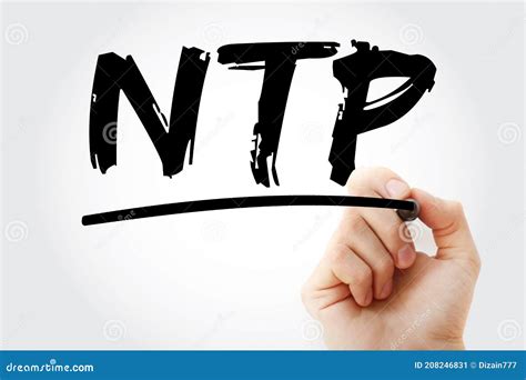 Acronyme De Network Time Protocol Ntp Image Stock Image Du Abréviation Fond 208246831
