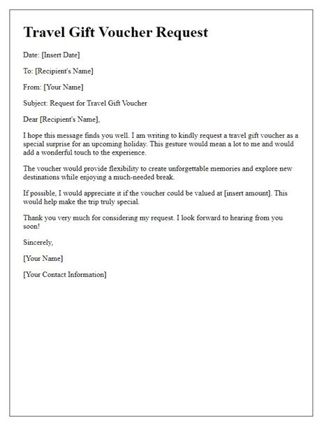 Letter Template For Travel T Voucher Request Free Samples In Pdf Letterin